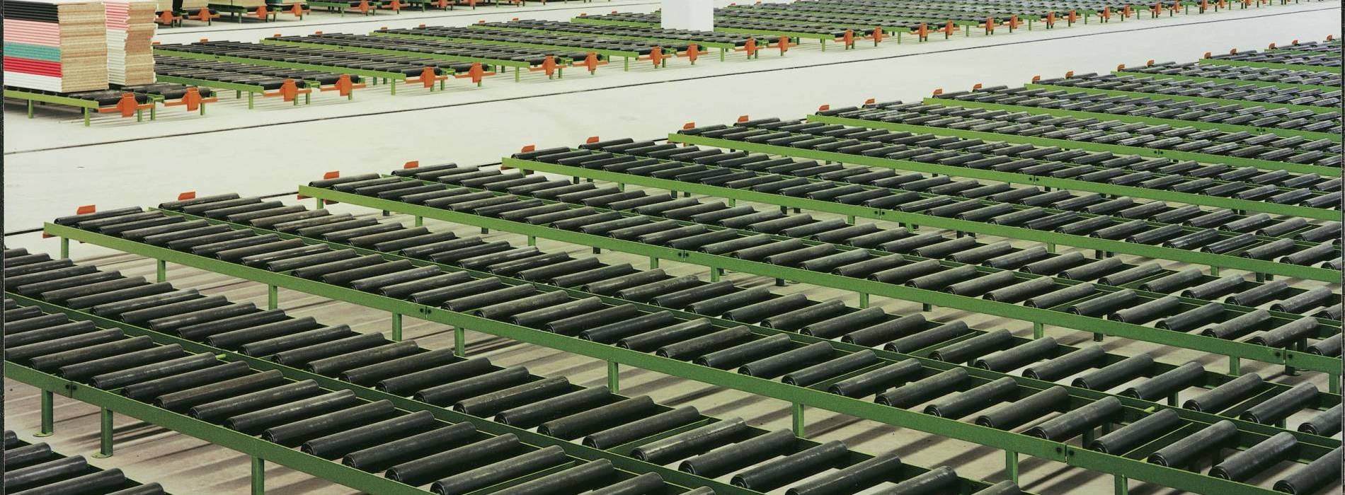 Idle roller conveyors for manifacturing industry and warehouses
